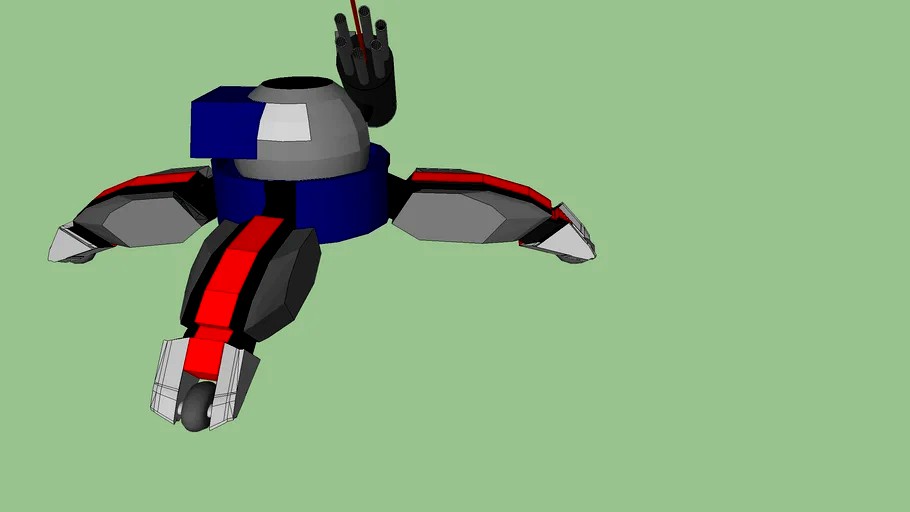 Military Spider Robot 3d model