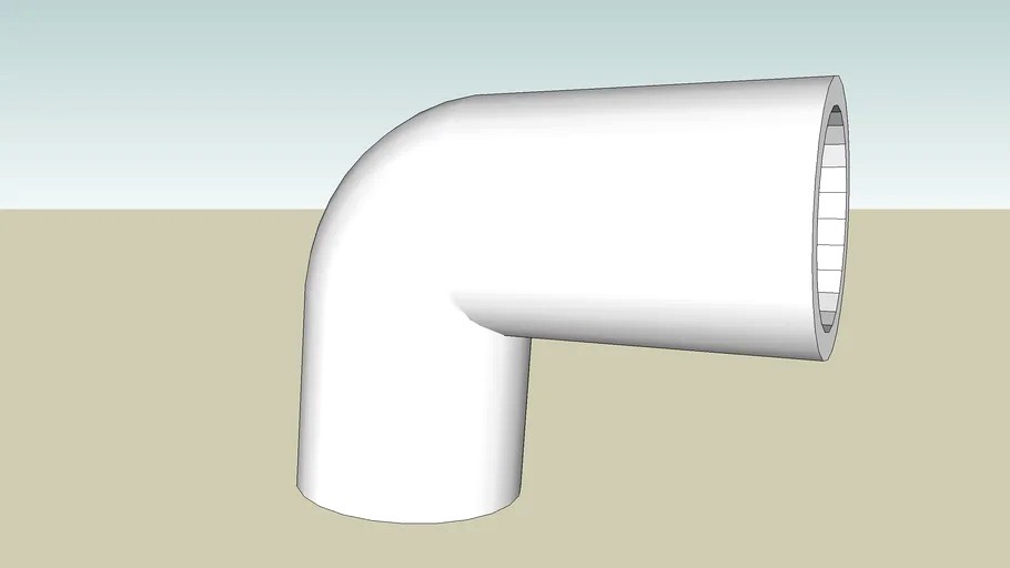 Bended Pipe 3d model