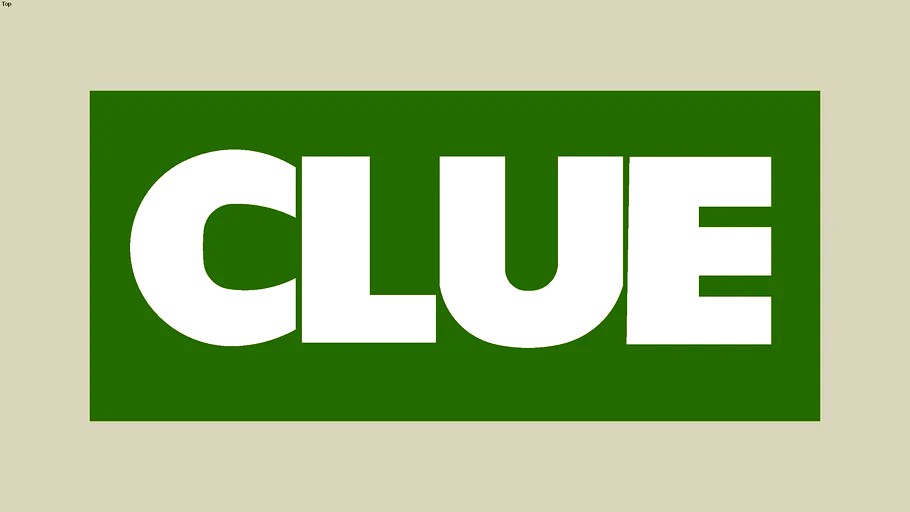 Clue Logo 3d model