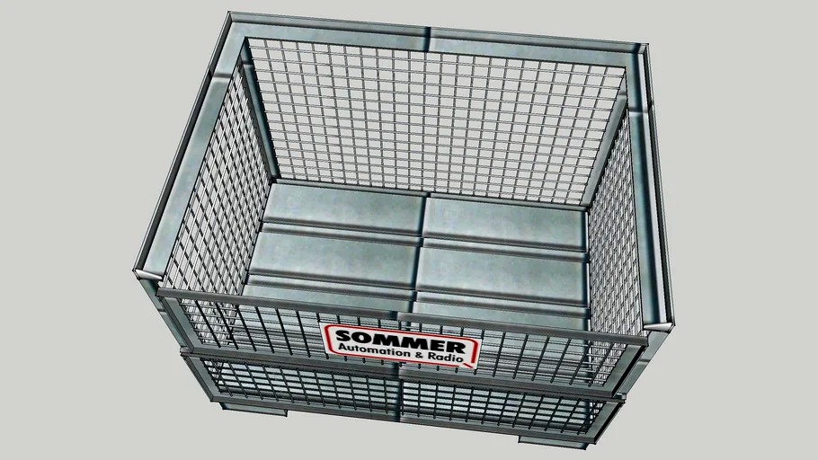 SOMMER Gitterbox big 1,1m x 0,8m x 0,85m 3d model