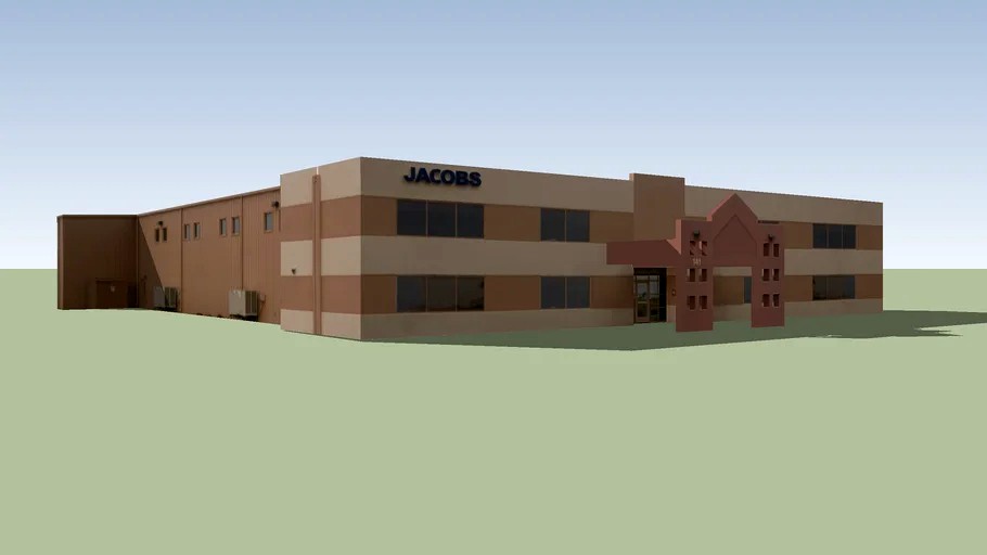 NASA Jacobs building, Yuma, AZ 3d model