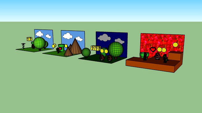 mario world 3d model