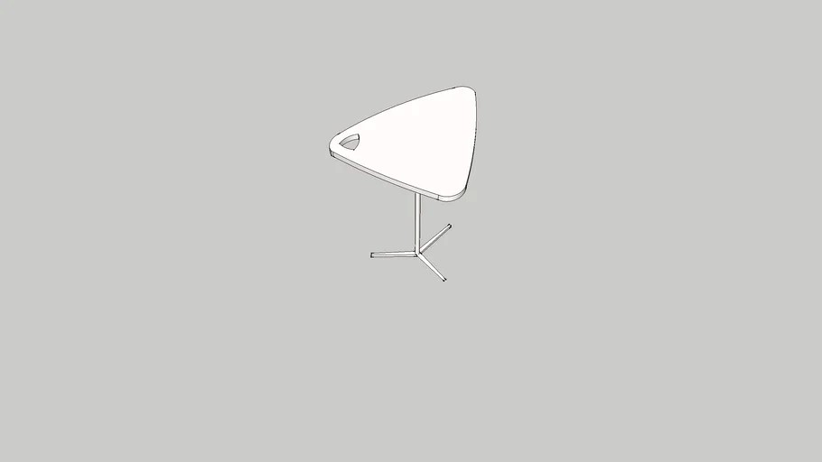 Ikea DAVE laptop table (white) 3d model