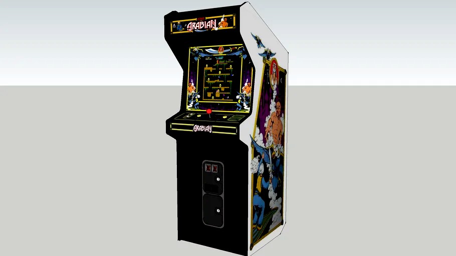 Arabian arcade game 3d model
