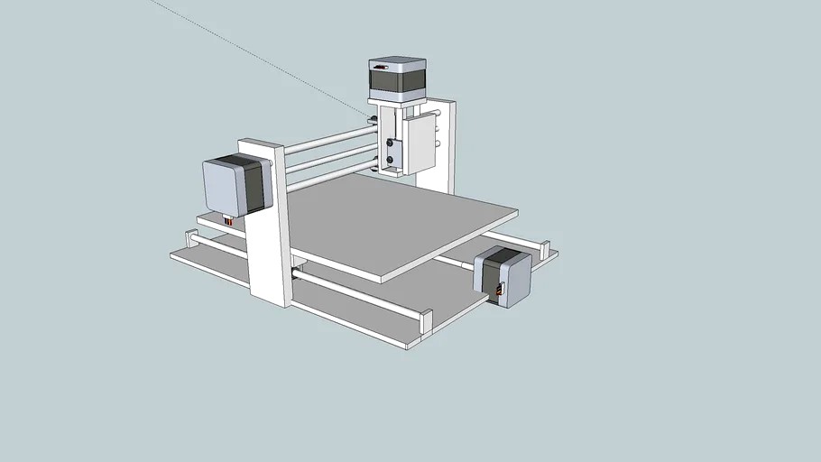 Easy PCB CNC machine 3d model