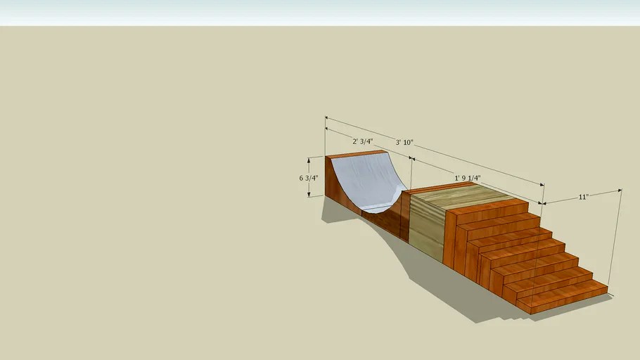 Halfpipe 3d model