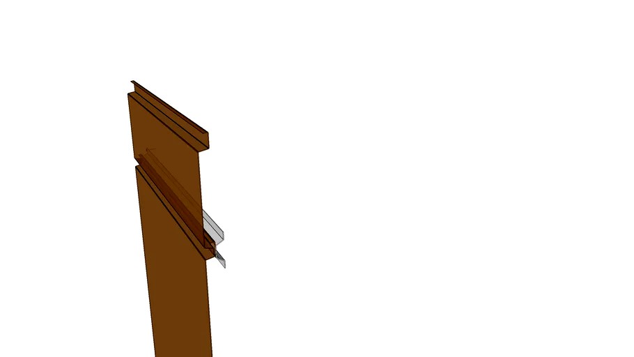 corten rainscreen panel 3d model