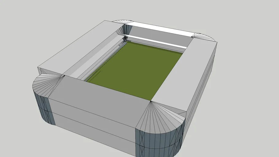 2 tiered stadium 3d model