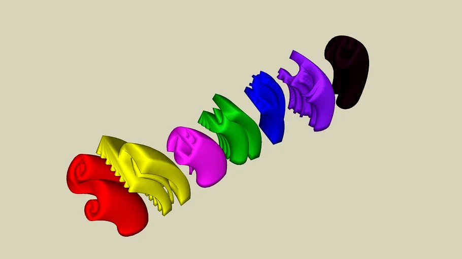 Shaurya logo 3d model