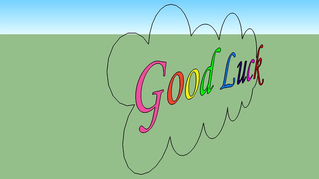 good luck 3d model