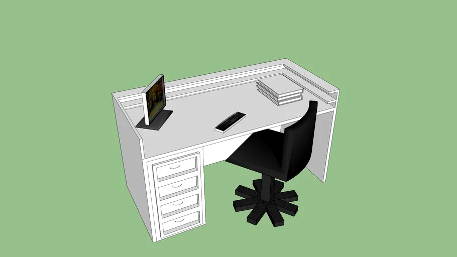 bureau 3d model