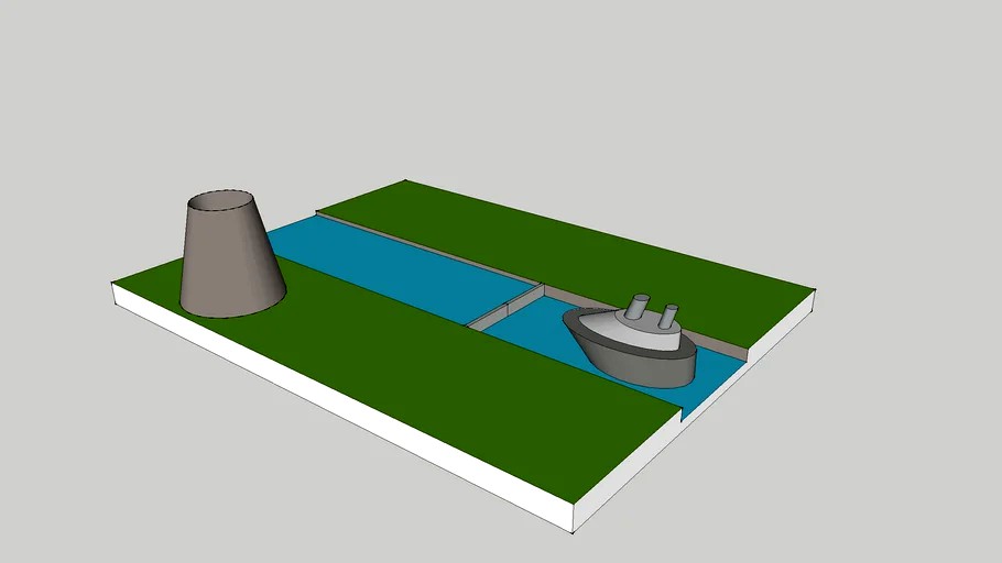 The Panama Canal 3d model