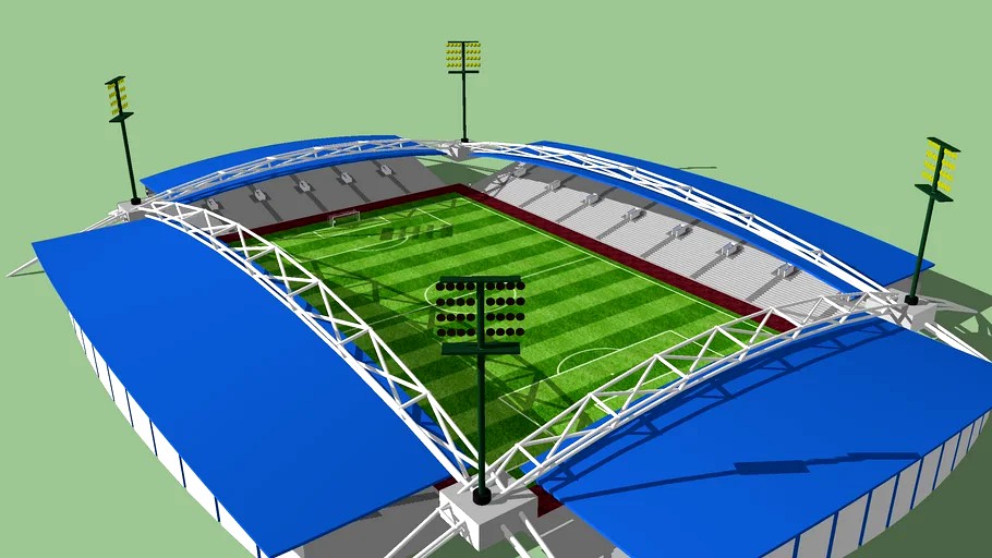 Stadium Rakovski ( Levski FC project ) 3d model