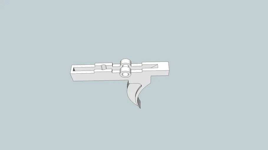 M4A1/AR15 trigger 3d model