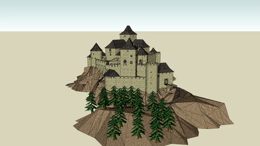 Hrad 3d model
