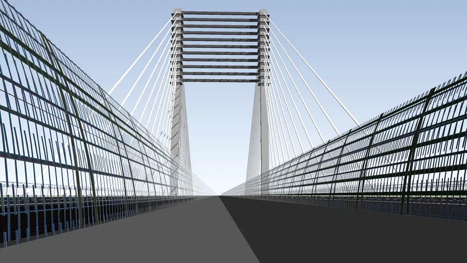 Podul Basarab 3d model