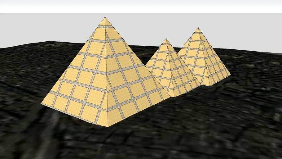Great Pyramids of Giza 3d model