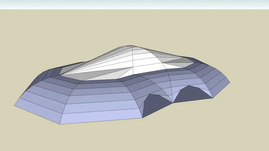 Double Dome Building 3d model