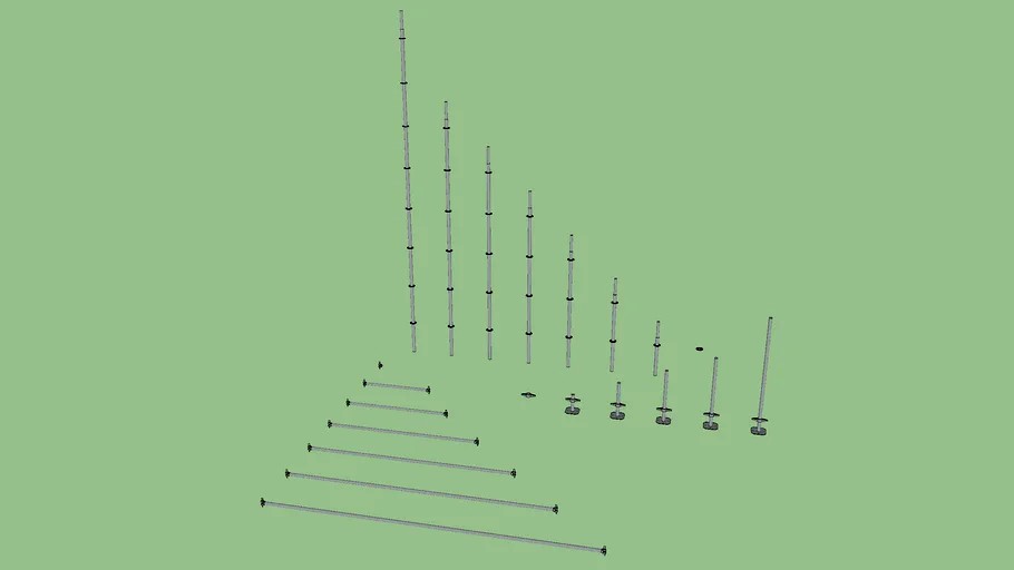 Layher Allround Scaffolding 3d model