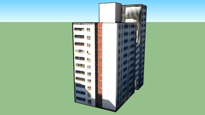 Edificio in Berlino, Germania 3d model