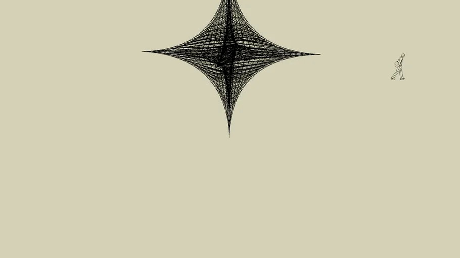geometric shape, star 3d model