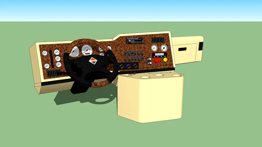 International Truck Dash 3d model