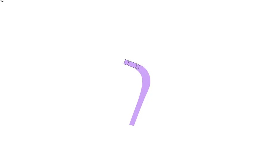 Svingradius / turning radius 3d model