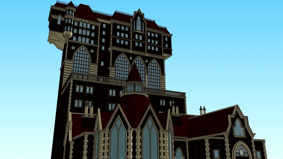 Tower of Terror Concept 3d model