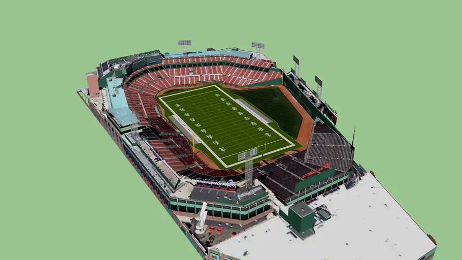 Fenway Park Football Config. 3d model