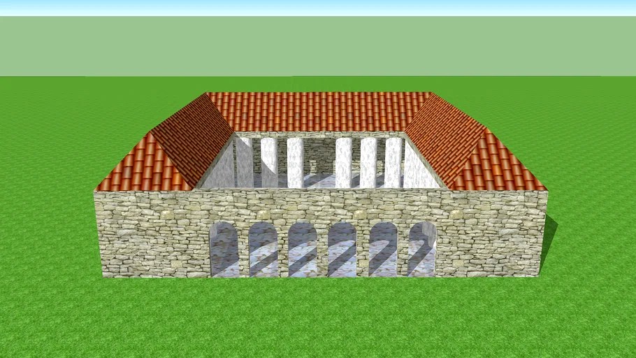 Roman Barracks 3d model