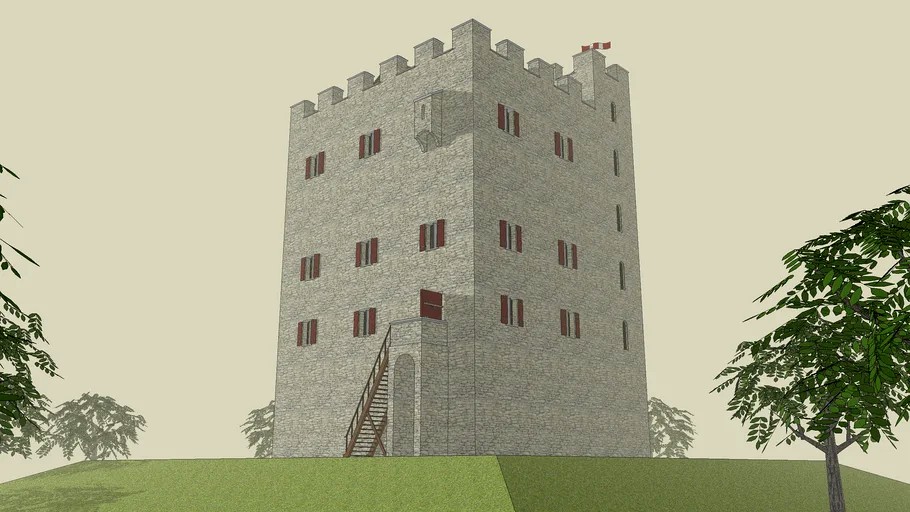 Medieval Keep 3d model