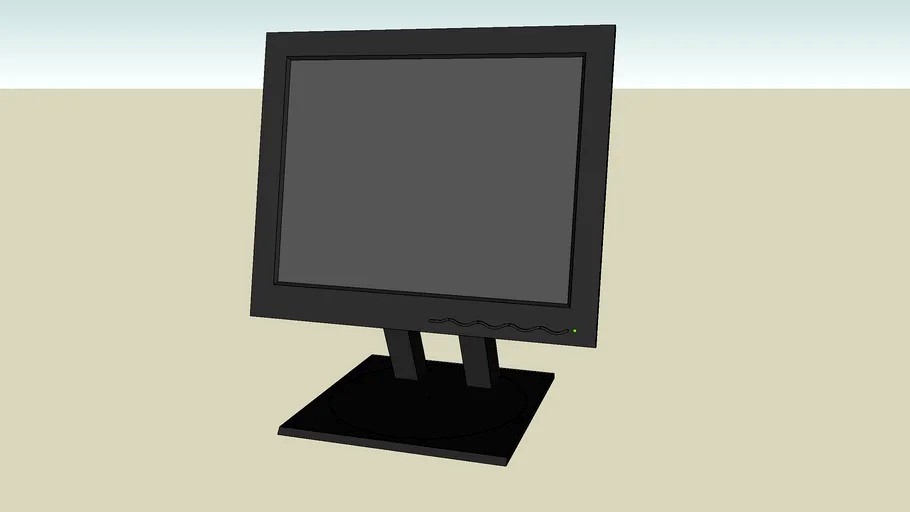 Monitor 3d model