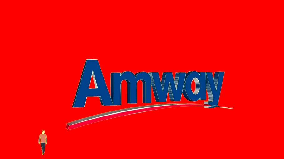 Logo de Amway. 3d model