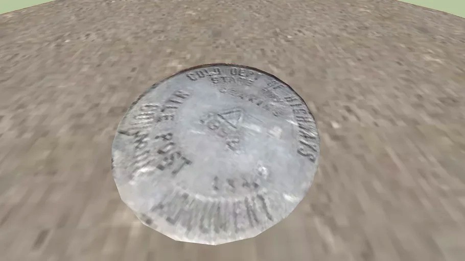 Deakins - CDOT Hwy Marker 3d model