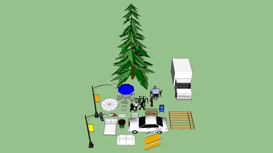 COMPONENT COLLECTION IN SKETCHUP! 3d model