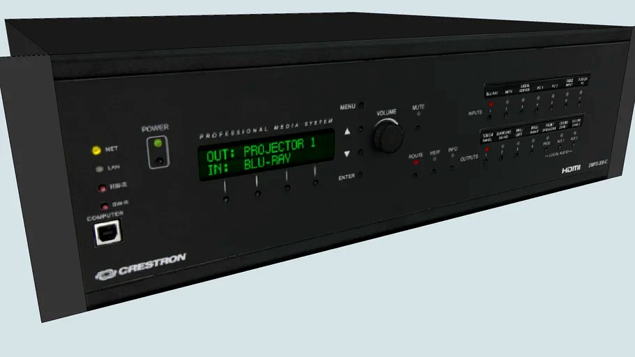 Crestron DMPS-300-C 3d model
