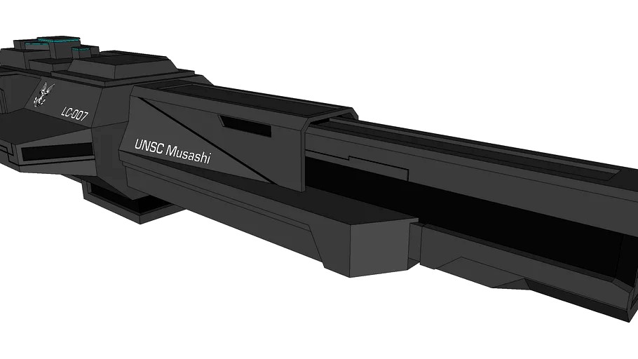 UNSC Light Carrier - UNSC Musashi 3d model