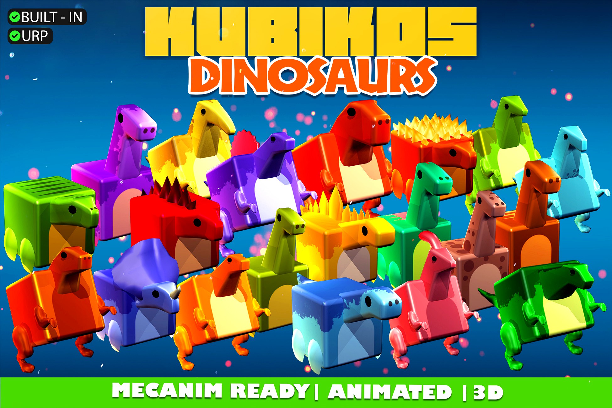 KUBIKOS - Cube Dinosaurs 3d model