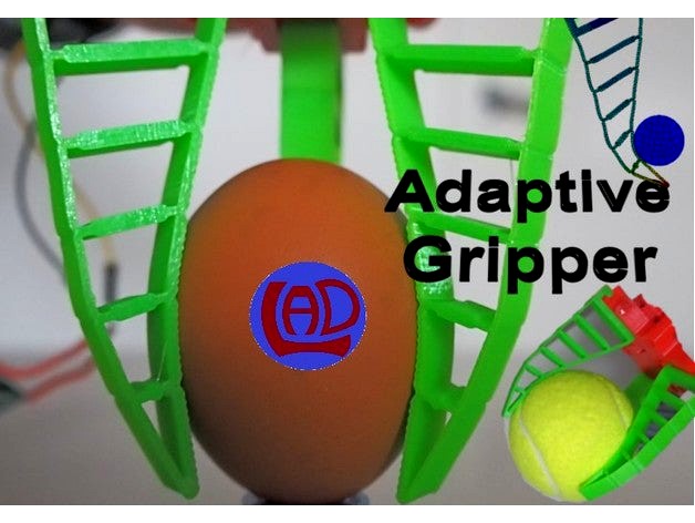 ADAPTIVE GRIPPER-ROBOTIC HAND WITH THREE FINGERS-TPU-FIN RAY EFFECT by ...