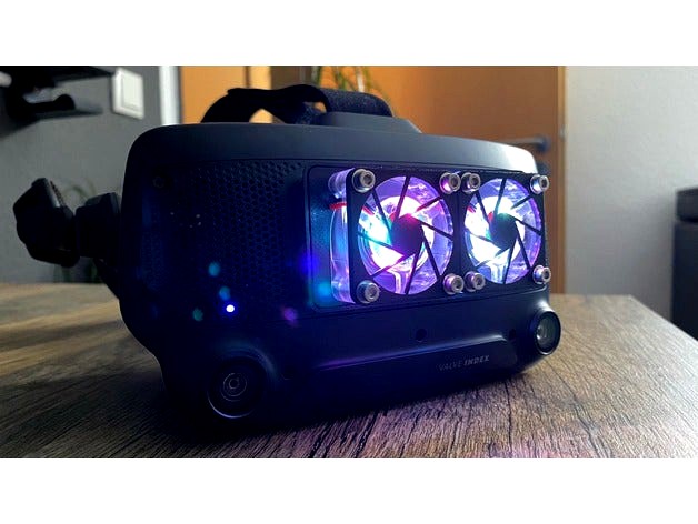 Valve Index Frunk Fan - 40mm with switch by PROPELLA 3d model