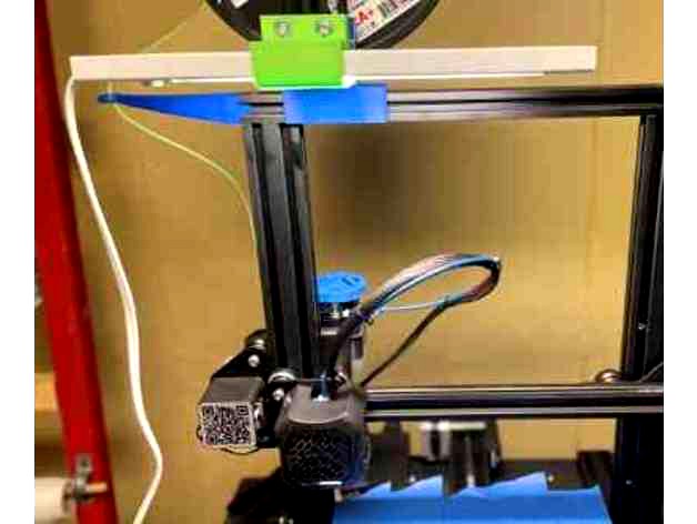 Ender 3 v2 LED Light Bar Holder by dfoos 3d model