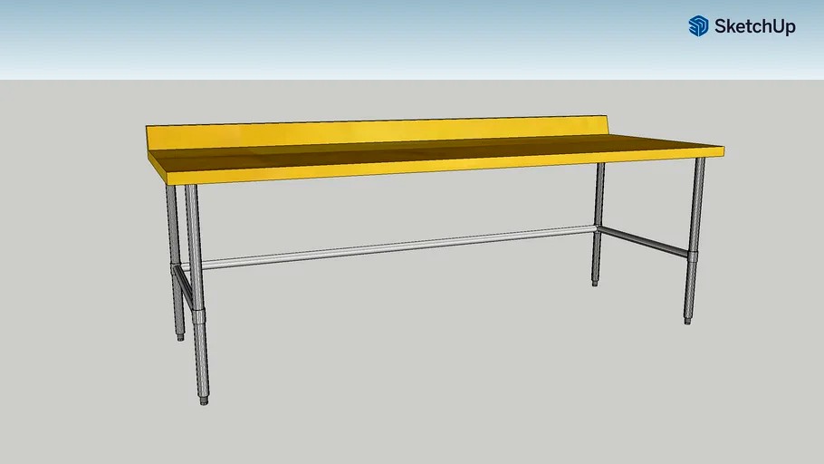 Prep Table -No Shelf 3d model