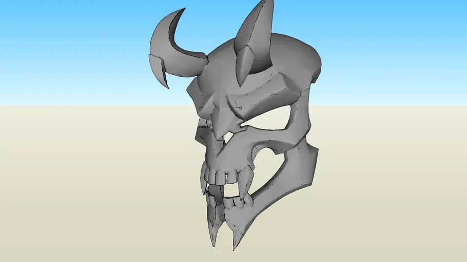 Hellfire reaper mask 3d model