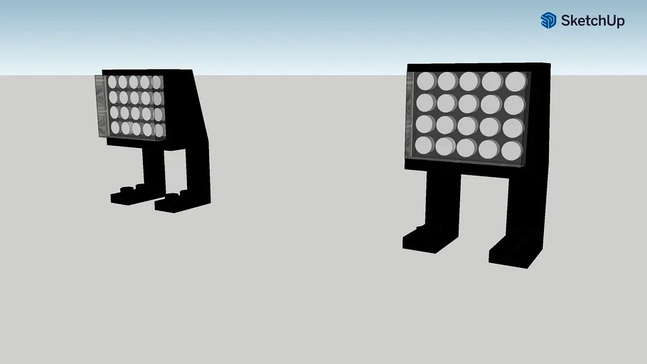 Baltimore Police Lenco Bearcat Lights 3d model