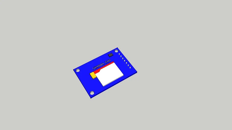 SIM800L EVB 3d model