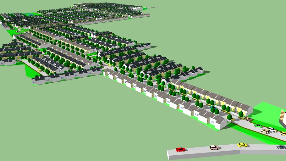 Sketsa Site Plan 3d model
