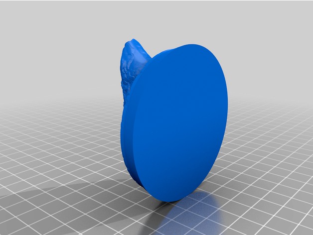 rock base by Wombat_Miniatures 3d model