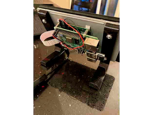 Raspberry Pi Touchscreen Stand by murisonc 3d model