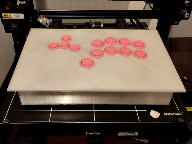Double Upper - Custom arcade Hitbox design with two up buttons by ...