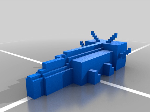 Minecraft Axolotl by TarRat 3d model
